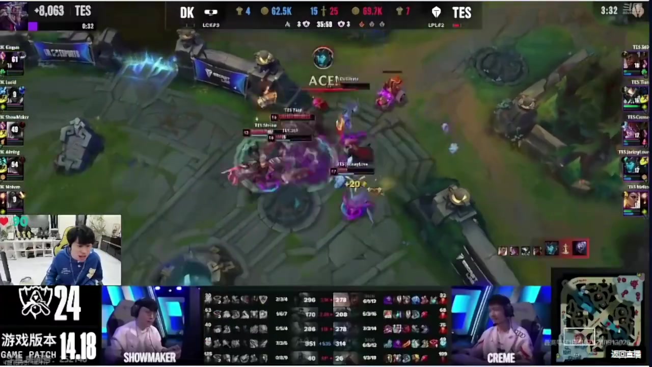 Doinb：这把许秀玩得真不怎么样，我还以为是我在上面玩永恩呢-24VS直播