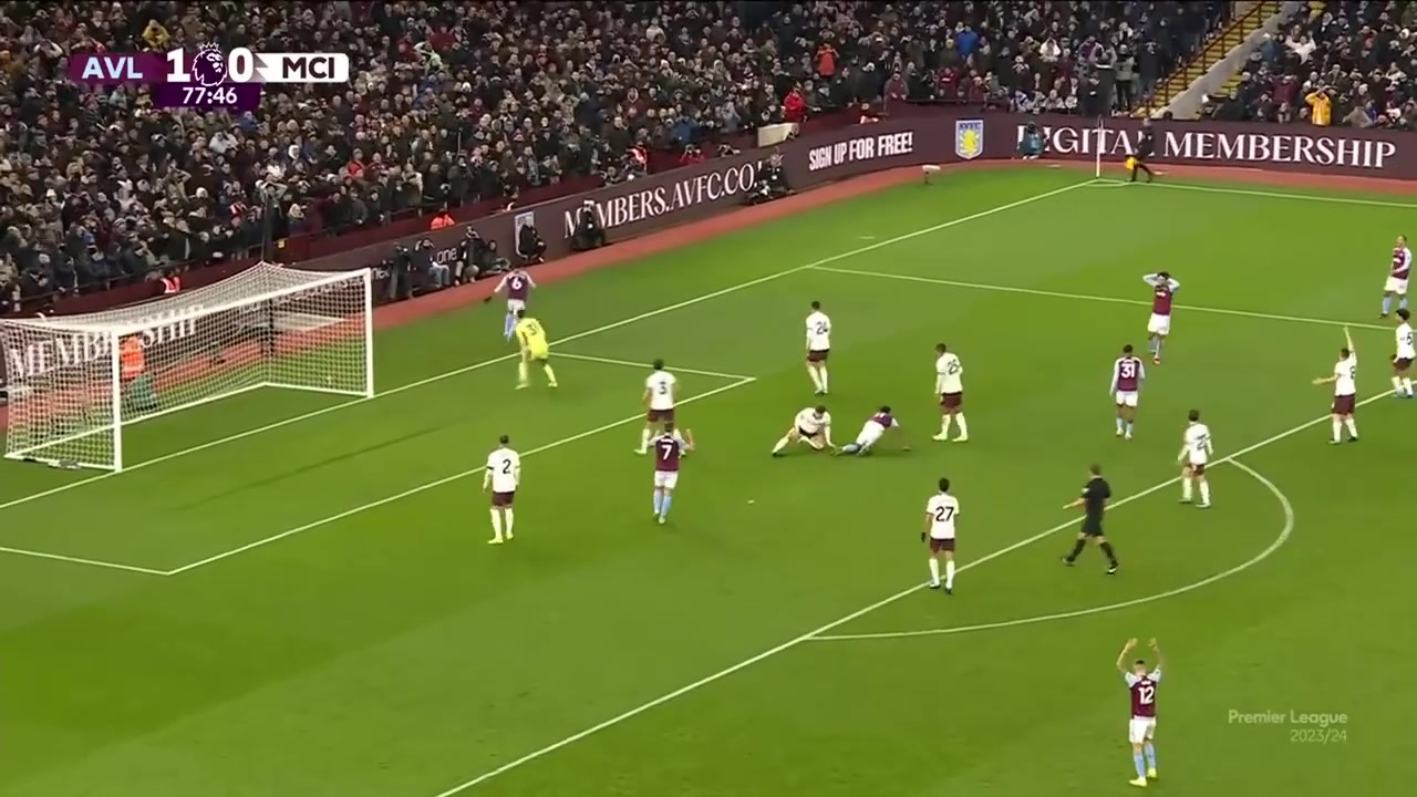 【集锦】英超-贝利制胜曼城遭压制仅2脚射门 曼城0-1维拉4轮不胜-24VS直播