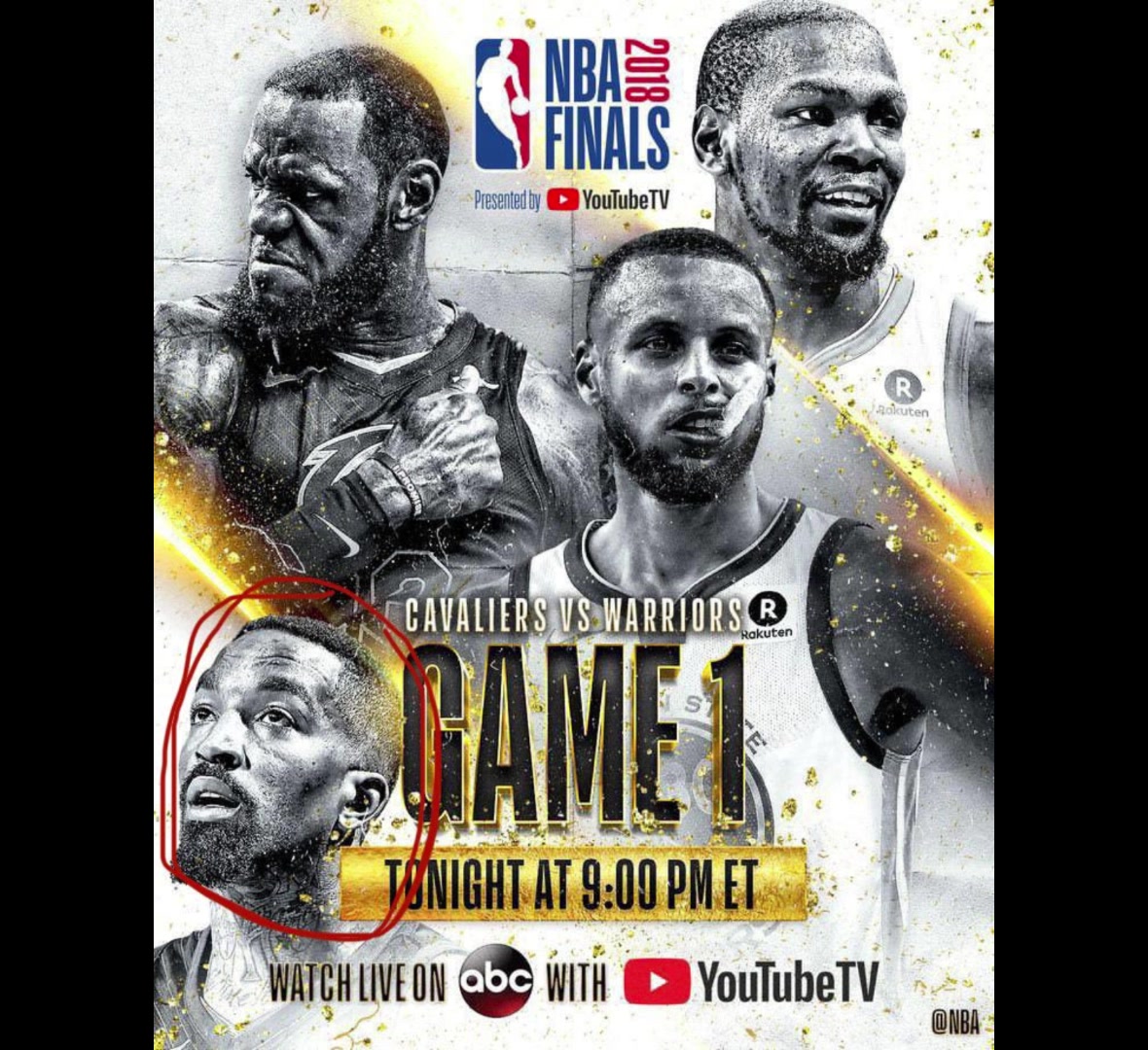 天壤之别！18年总决赛海报：勇士这边是库里KD，骑士则是詹姆斯+JR……-24VS直播