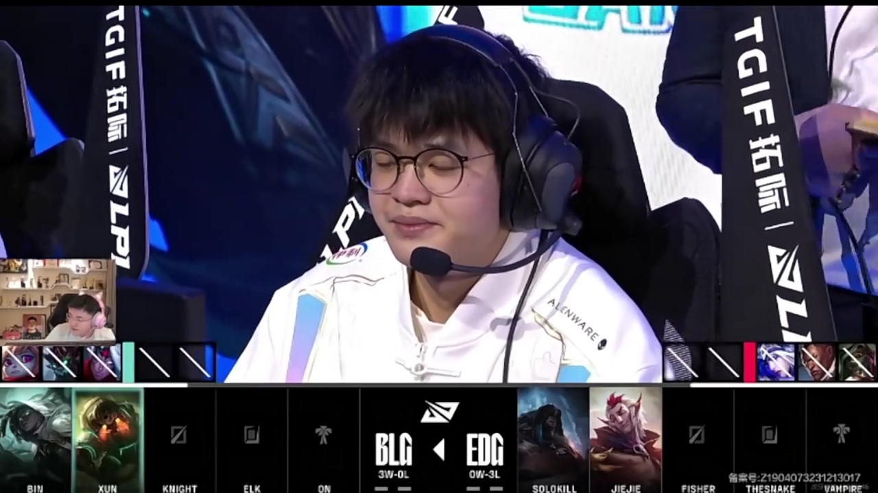 脚神sask看EDG被BLG虐昏：心疼JieJie-24VS直播