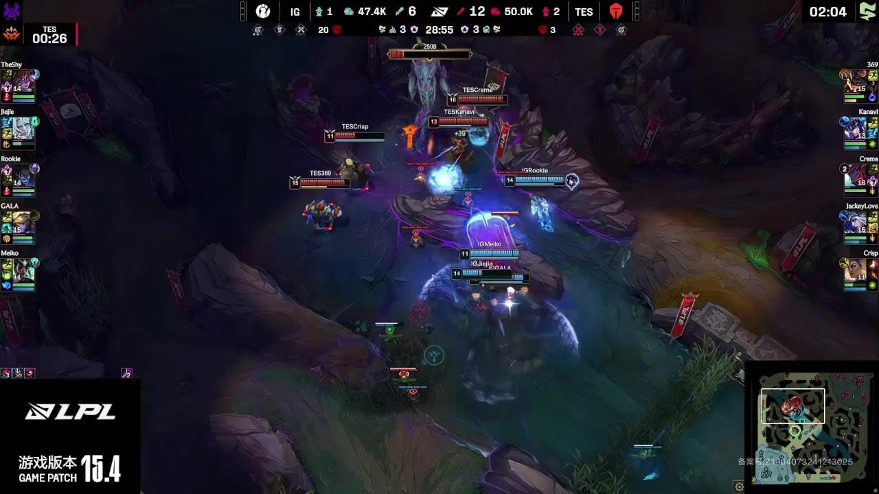 已经研发到i6！Jiejie抢下大龙 满血Theshy被残血369兰博单杀-24VS直播