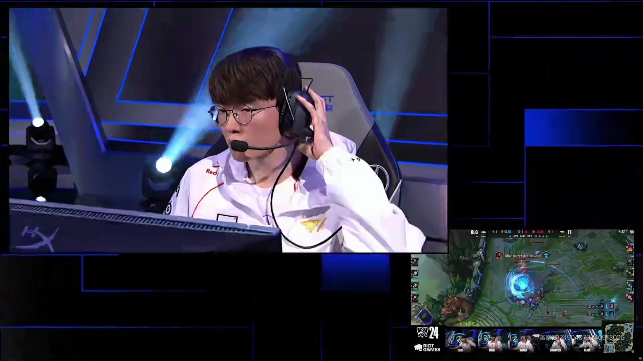 T1拿下BLG！赛后Faker面不改色！-24VS直播