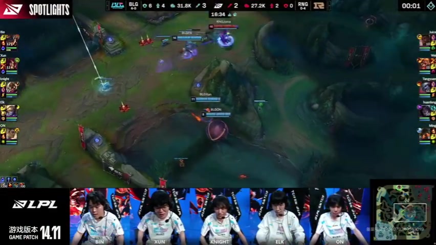 BLG赛后麦克风：全员耐心交流 轻松写意拿下RNG-24VS直播